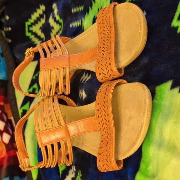 St. John's Bay | Shoes | St Johns Bay Wide Width Tan Heeled Sandals ...